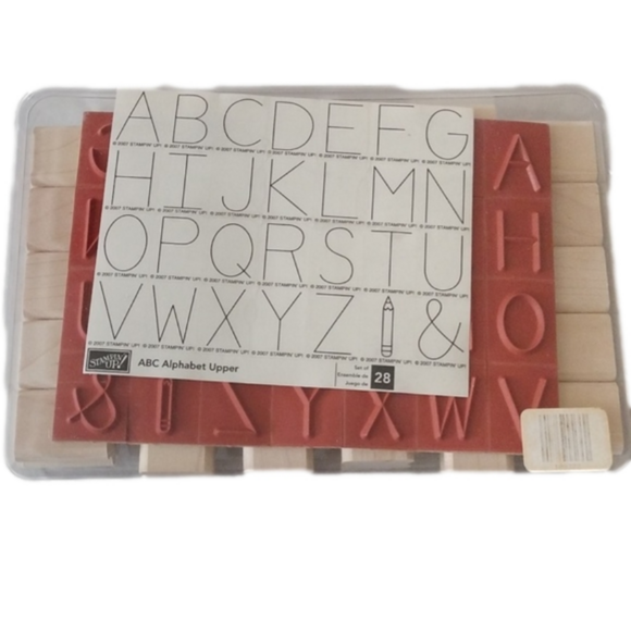Stampin' Up! | Other | Stampin Up Abc Alphabet Upper Set Of 28 Uncut ...